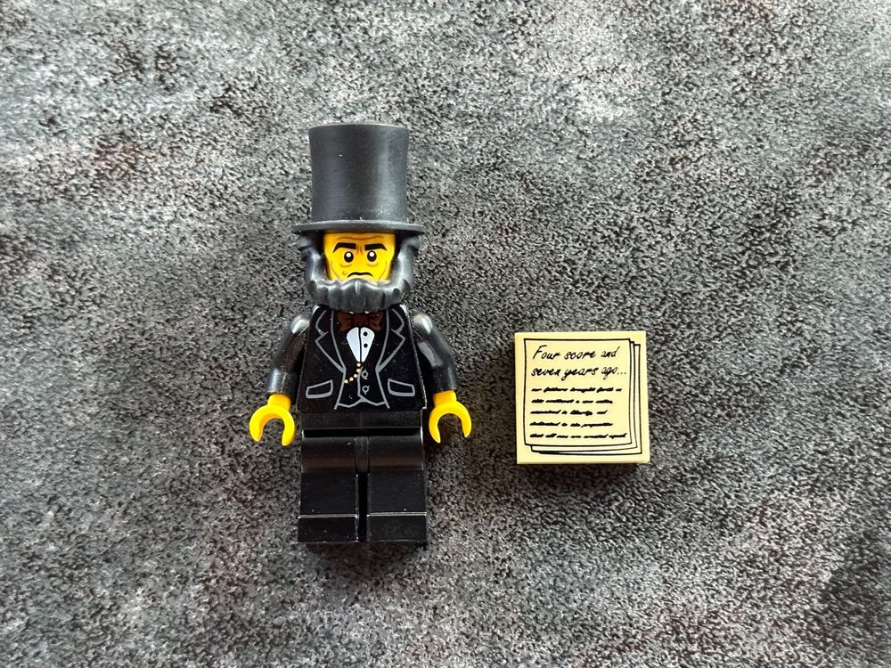 Abraham Lincoln Lego Minifigur - Lego Movie Figur (Gebraucht) in ...