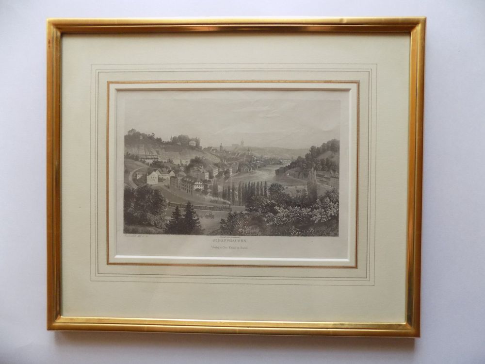 Schaffhausen Rheinfall Goldrahmen (Gebraucht) in Risch für CHF 145 – mit Lieferung auf Ricardo ...