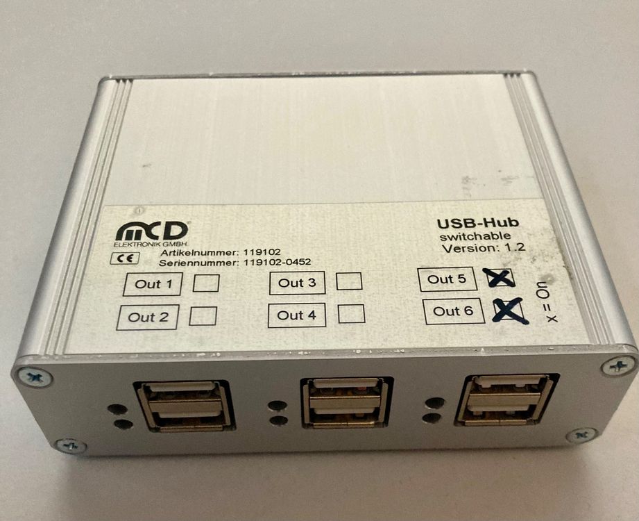 Hub USB commutable 6 ports + alimentation 5VDC | Kaufen auf Ricardo
