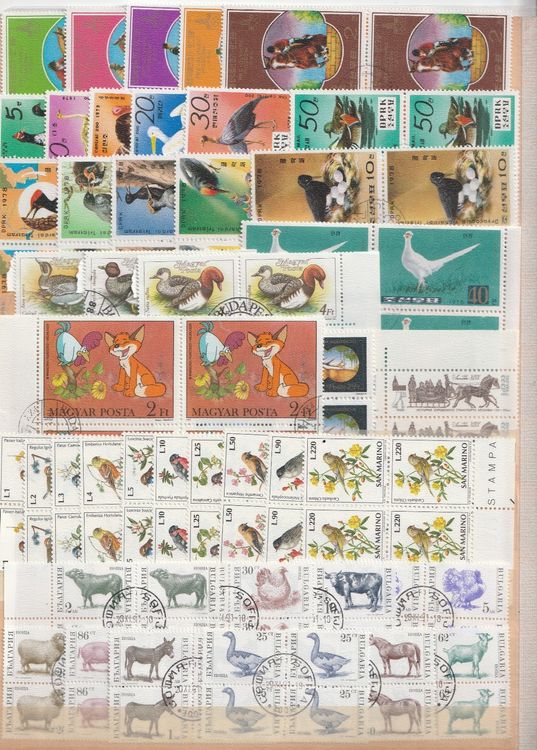 19/WELT MOTIVE TIERE VIERERBLOCKS ** (Neu (gemäss Beschreibung)) in Hirschthal für CHF 1 – mit ...