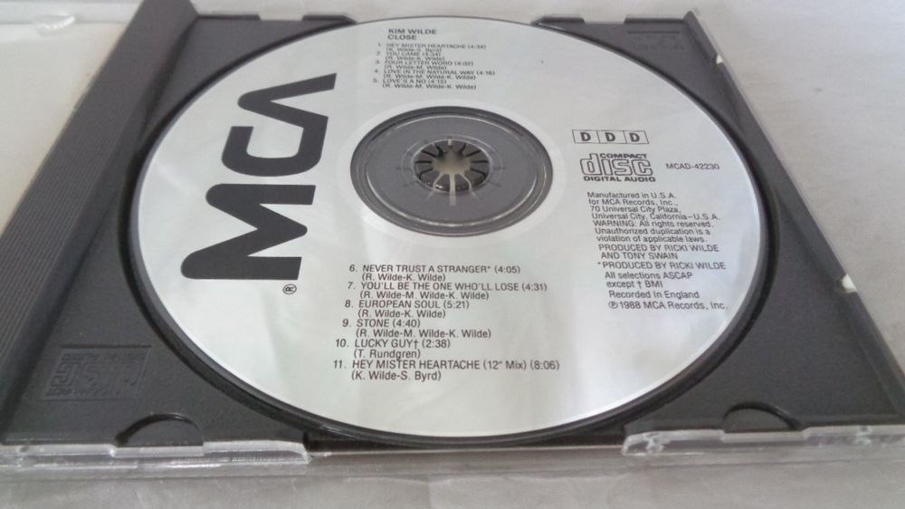 Kim Wilde - Close / CD ©1988 USA ab Fr. 1.- (Gebraucht) in Bellach für CHF 1 – mit Lieferung auf ...