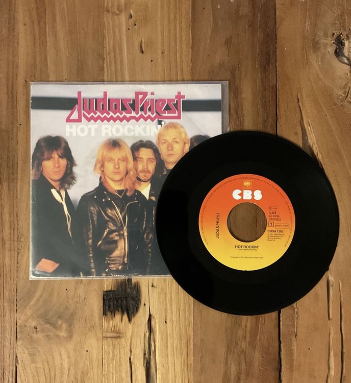 Judas Priest - Hot Rockin' Single Schallplatte CBS Rarität (Gebraucht ...