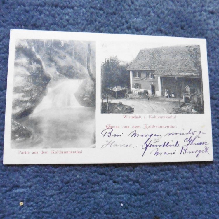 Himmelried,Rest.Kaltbrunnenthal,K.Wöhrle Propr.,1903,Lichtdr (Gebraucht) in Lausen für CHF 20 ...