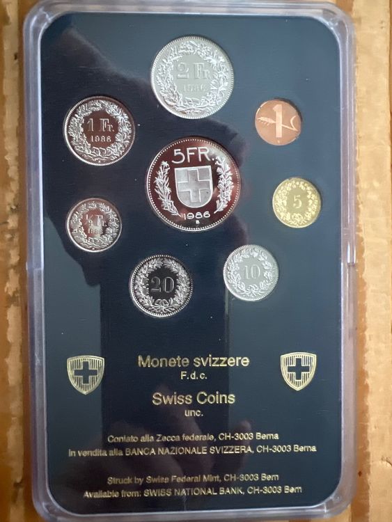Münzsatz Schweiz 1986 Stempelglanz Stgl. | Kaufen auf Ricardo