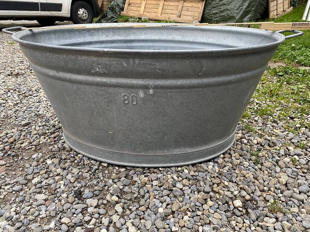 alte verzinkte Gelte, Zuber, Wanne, Bottich (Gebraucht) in Sursee für ...