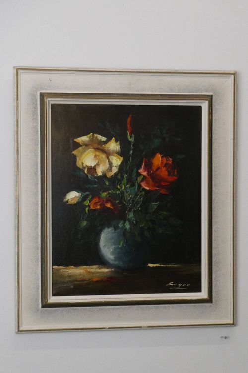 Oelbild Stillleben von Sager auf Leinwand | Kaufen auf Ricardo