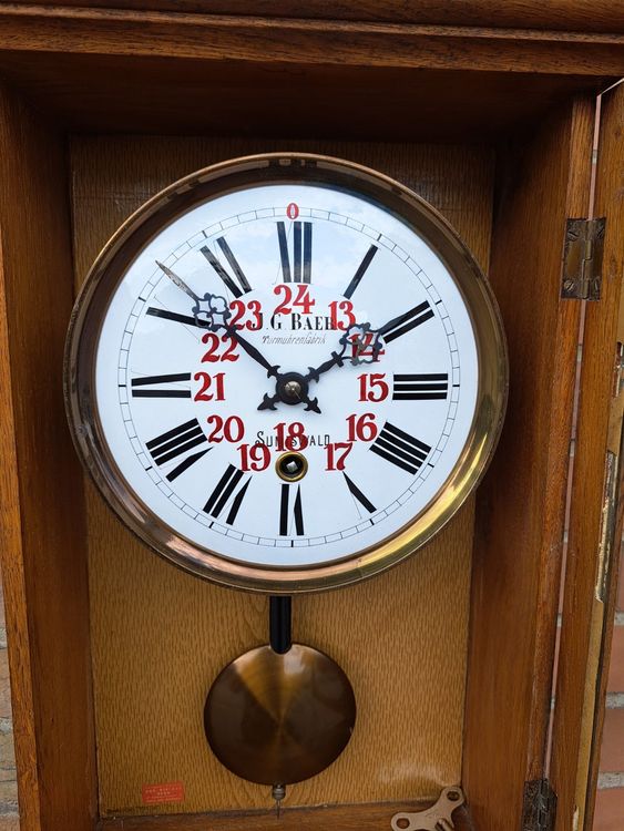 J. G. BAER SUMISWALD Turmuhrenfabrik Wanduhr (Gebraucht) in Jegenstorf ...