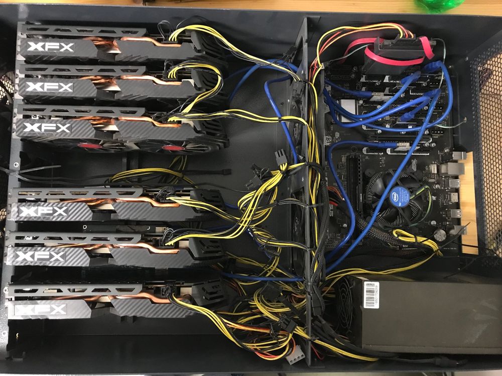Mining-Rig - 6 x XFX RX580 8GB - Servercase | Kaufen auf Ricardo
