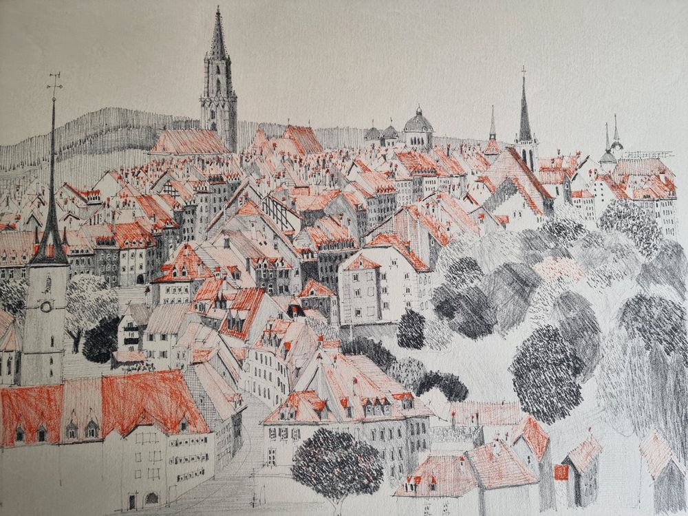 INDERBITZI HEINZ LITHOGRAPHIE SIGNIERT NUMMERIERT ( BERN ) (Gebraucht) in Gersau für CHF 74 ...