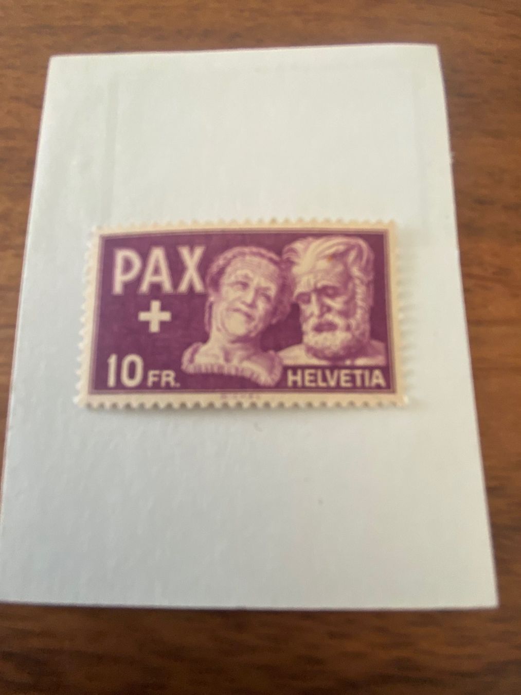 PAX Fr. 10.00 Altes Paar. Postfrisch. Sehr schönes Stück. (Gebraucht ...