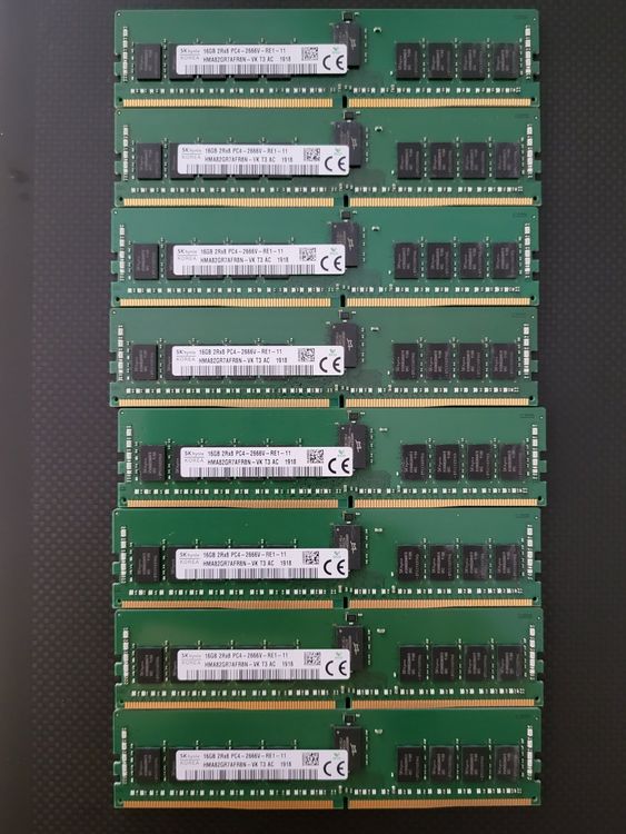 8 x 16GB DDR4 2666MHz ECC SK hynix | Kaufen auf Ricardo