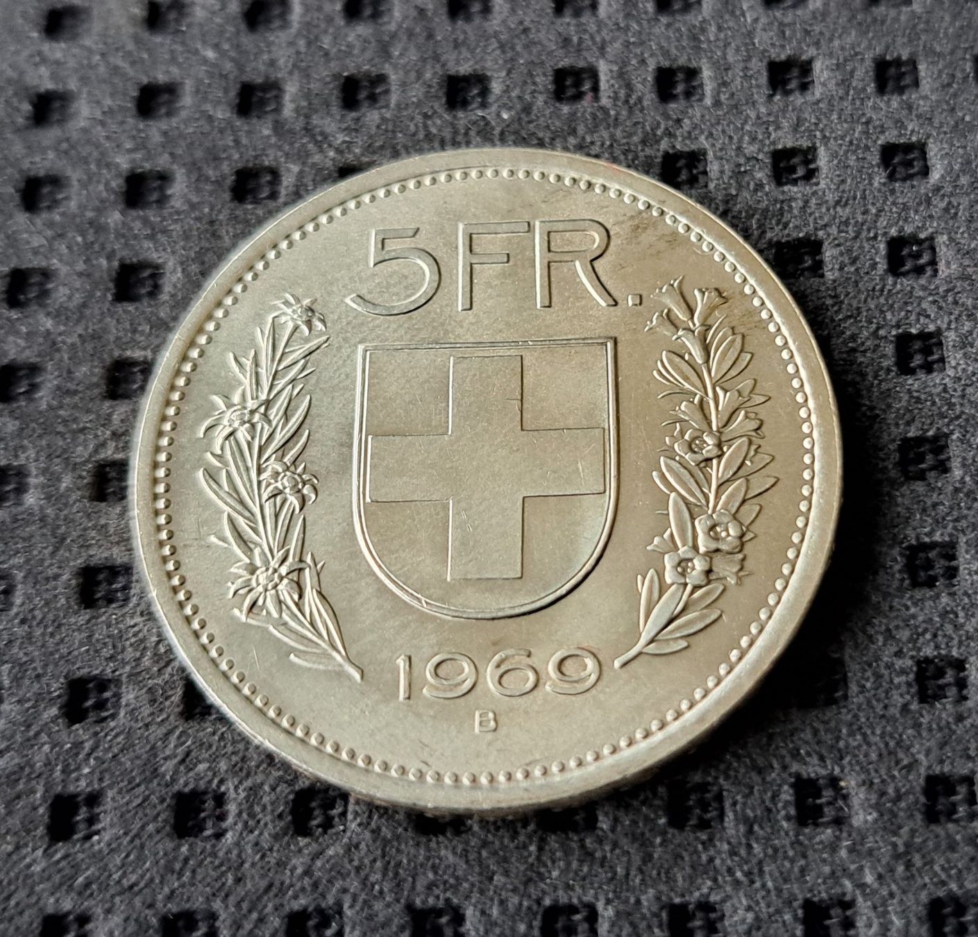 5 Fr. Silbermünze 1969 sehr gut erhalten, Sammlerstück (Gebraucht) in ...