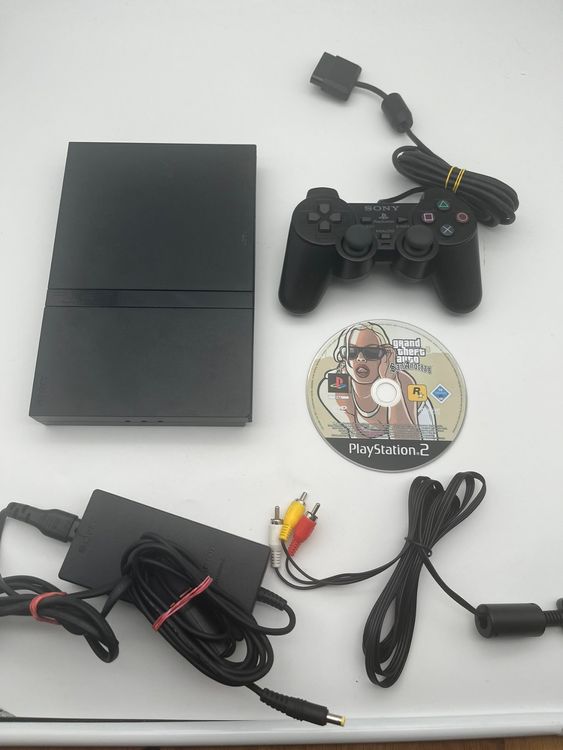 Playstation 2 Slim + GTA San Andreas Controller PS2 Sony (Gebraucht) in ...