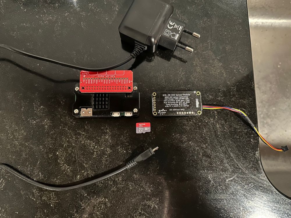 SCD-30 Sensor mit Raspberry PI Zero W | Kaufen auf Ricardo