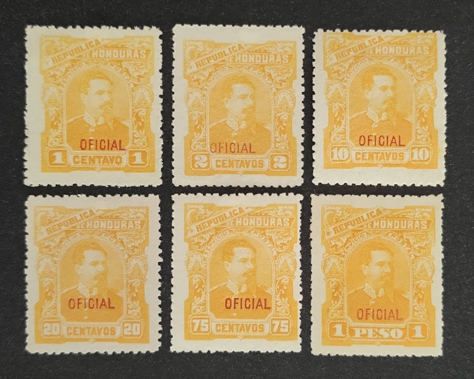 Honduras 1891, Präsident Luis Bogran, Official, Ovpt. (*) (Gebraucht ...