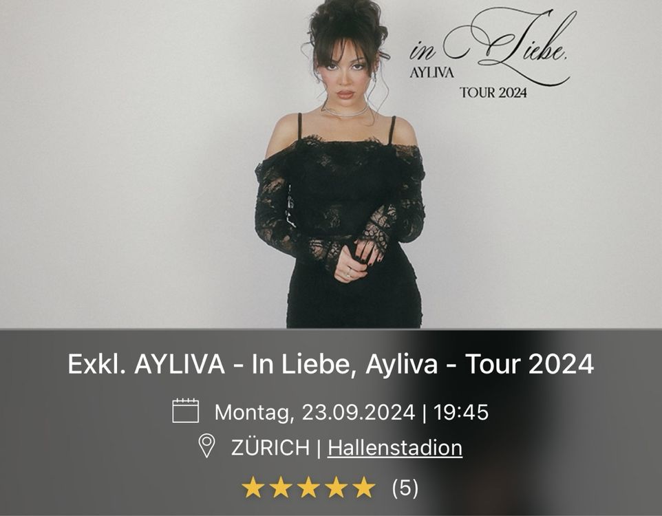 Ayliva Vorverkauf 2024