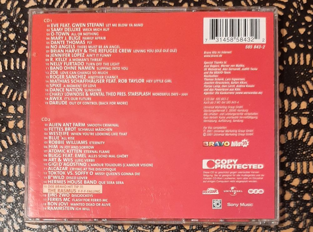 Bravo Hits 35, Doppel CD, 2001, 2CD Hit Compilation, Sampler (Gebraucht) in Amriswil für CHF 2.9 ...