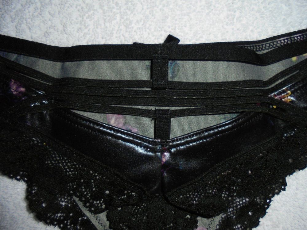 VICTORIA'S SECRET TANGA IN LEDEROPTIK, S, NEU, RÜCKSEITE.... (Neu und ...