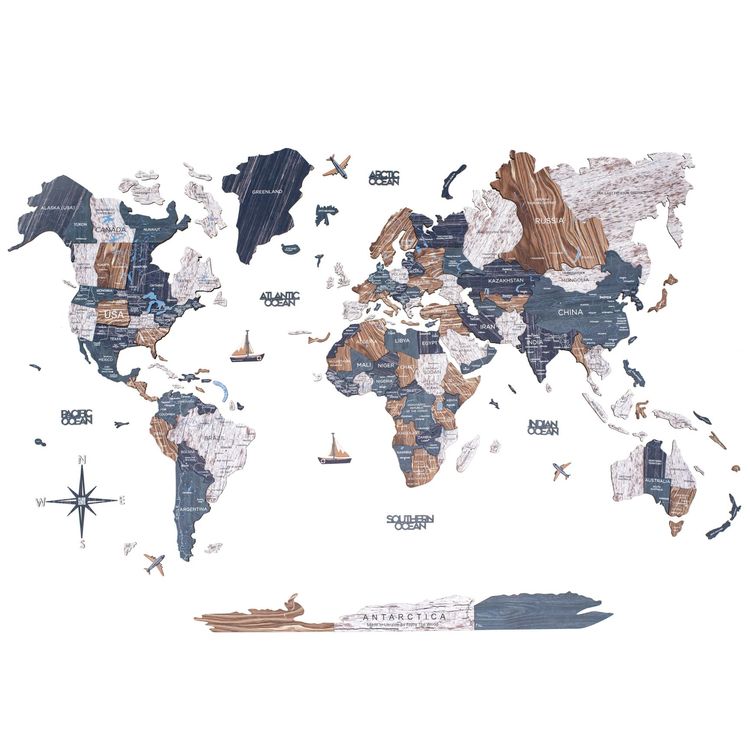 MYSTERY - Weltkarte aus Holz XL (Neu und originalverpackt) in Burgdorf für CHF 250 – mit ...