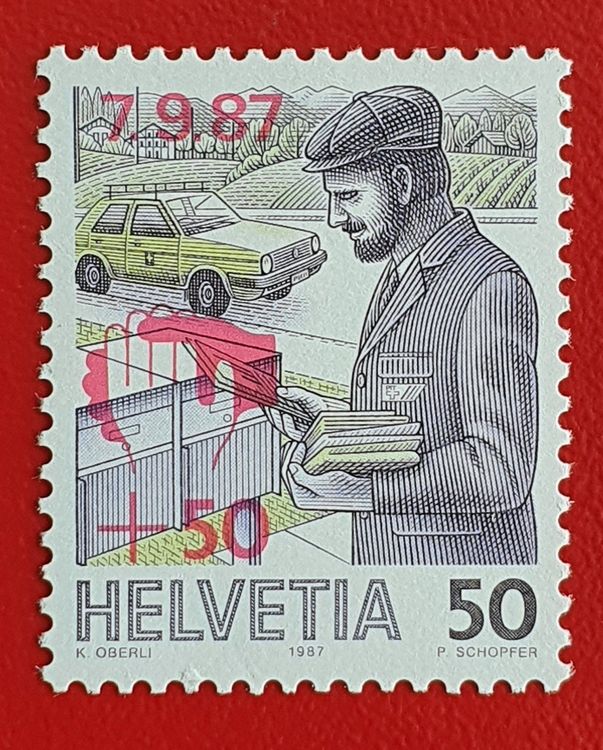 UNWETTER DER SCHWEIZ ÜBERDRUCK 1987 PFR | Kaufen auf Ricardo