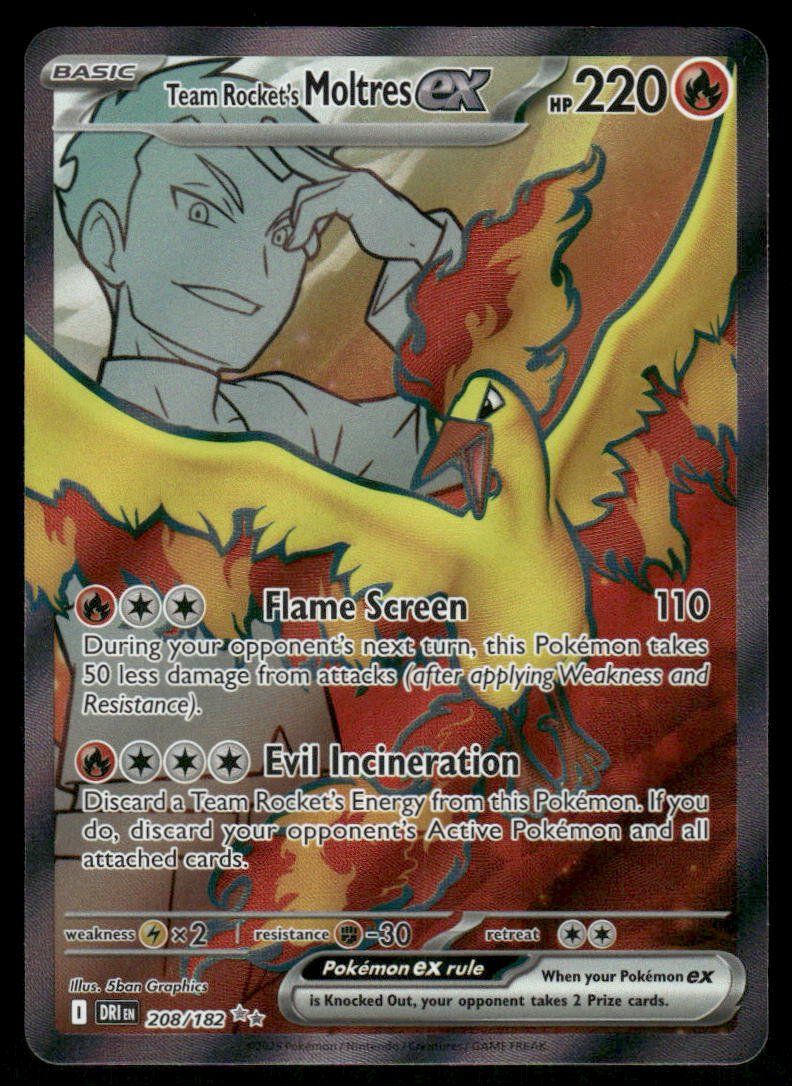 Pokémon (DRI 208 Team Rockets Moltres EX) (Neu (gemäss Beschreibung ...