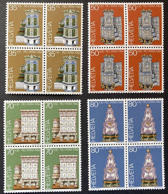 1984, PP Viererblöcke (**) Sammlung oder Frankatur !! | Kaufen auf Ricardo