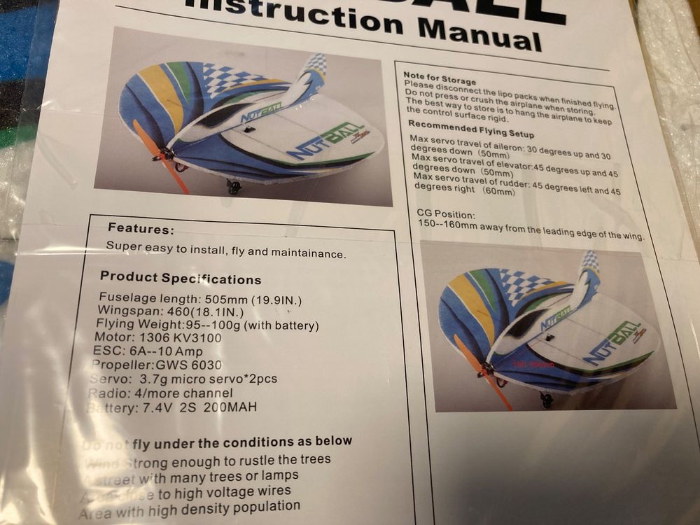 Nutball Fun Flyer / RC Modell / inkl. ESC, Motor, Servos NEU | Kaufen ...