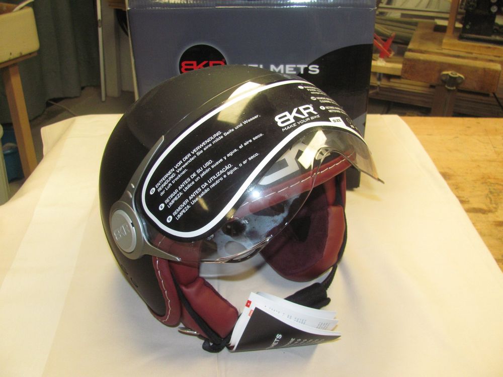 Jethelm BKR schwarz matt, NEU, Rollerhelm, Grösse XL (Neu und ...