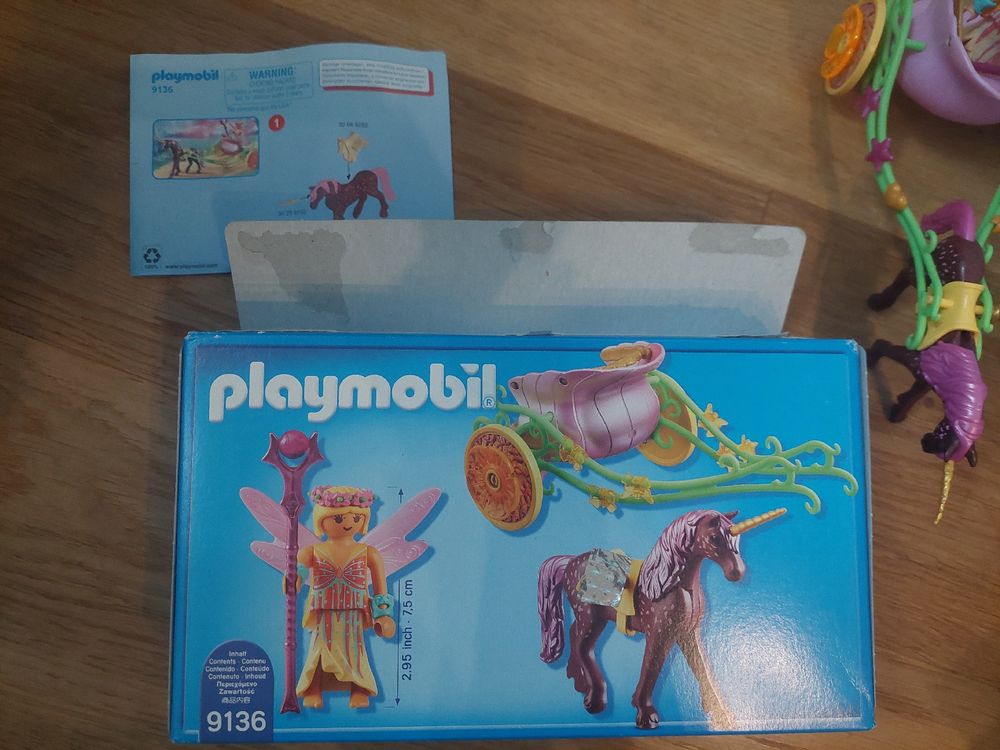 PLAYMOBIL 9136 Blumenfee mit Einhornkutsche (Gebraucht) in Dinhard für CHF 4.9 – mit Lieferung ...