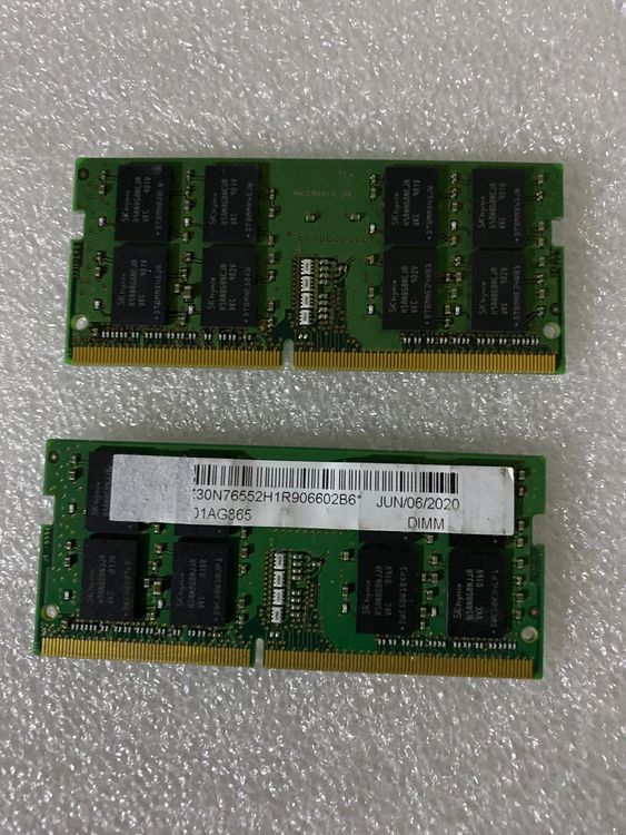 SK Hynix Laptop Memory 2 x 16=32GB PC4-2666V MHz (Gebraucht) in Bülach ...