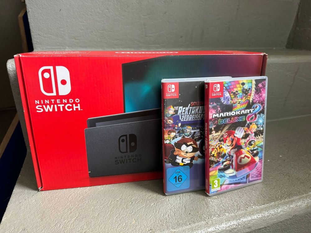 Nintendo Switch + 2 Spiele (Gebraucht) in Starrkirch wil für CHF 220 ...