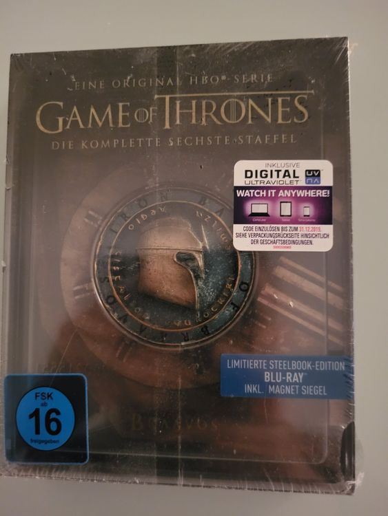 Game of Thrones Staffel 6 Steelbook Blu-ray limitiert (Neu und originalverpackt) in Lupfig für ...