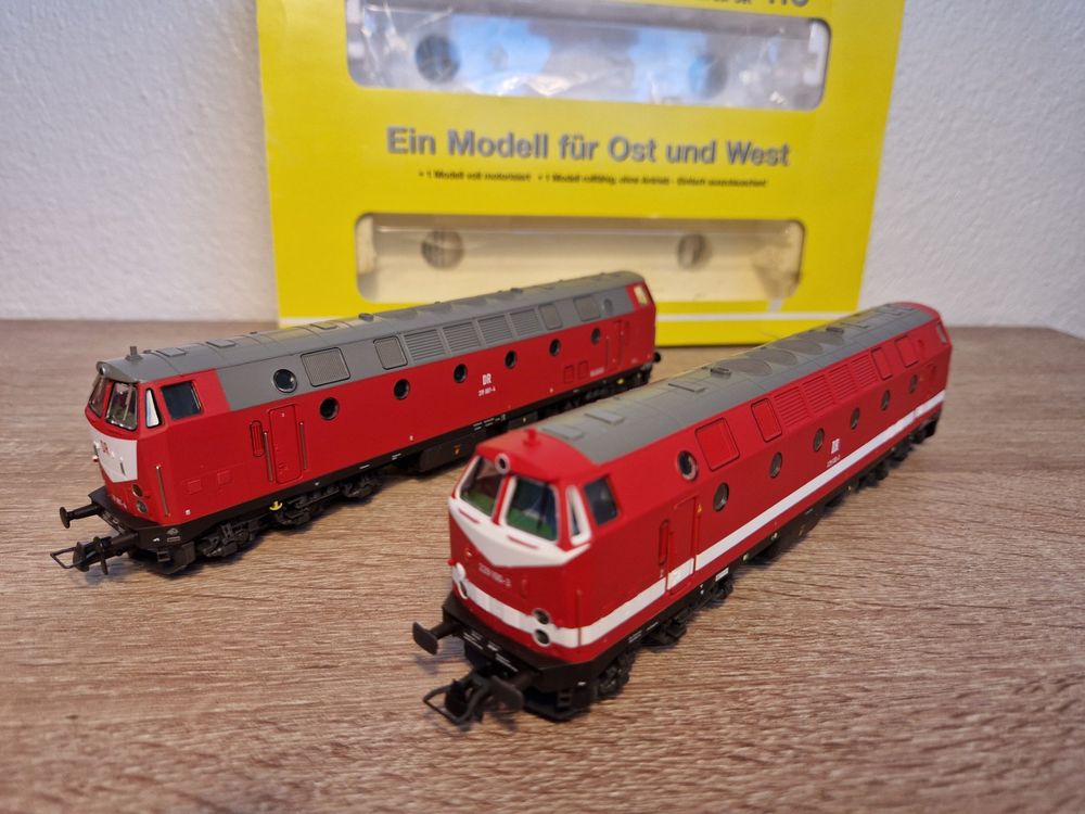 Brawa 0433 Set Diesellok BR 229 DR H0 (Neuf avec emballage d'origine) à ...