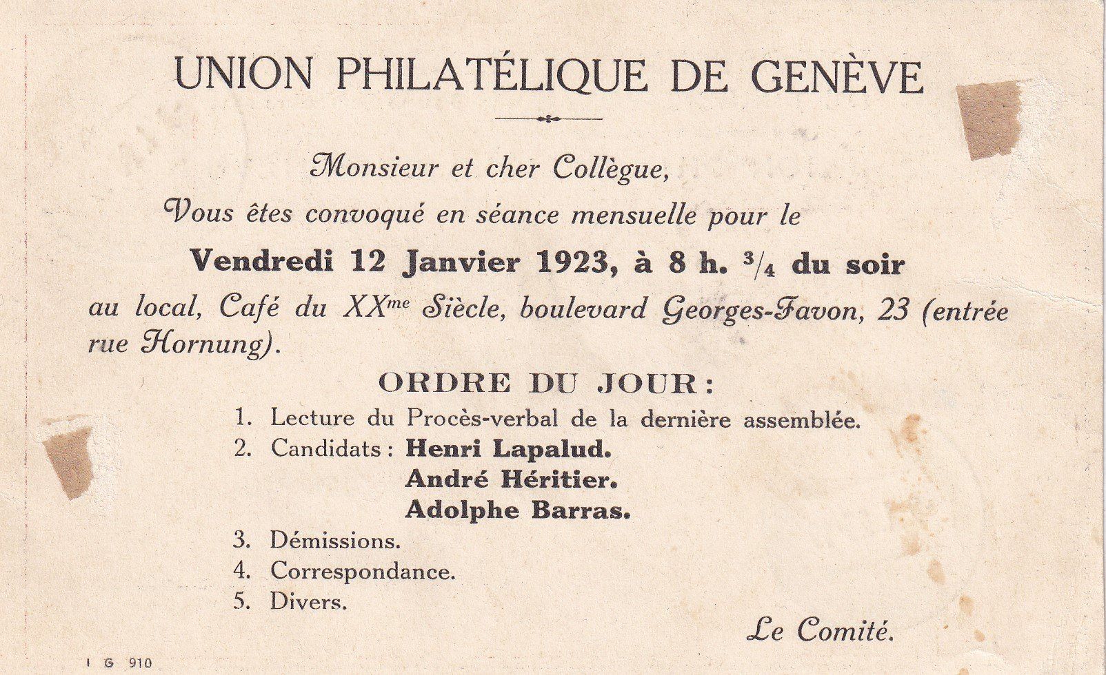 PK Exposition International Geneve mit PJ J21 und Sonderst. (Gebraucht ...