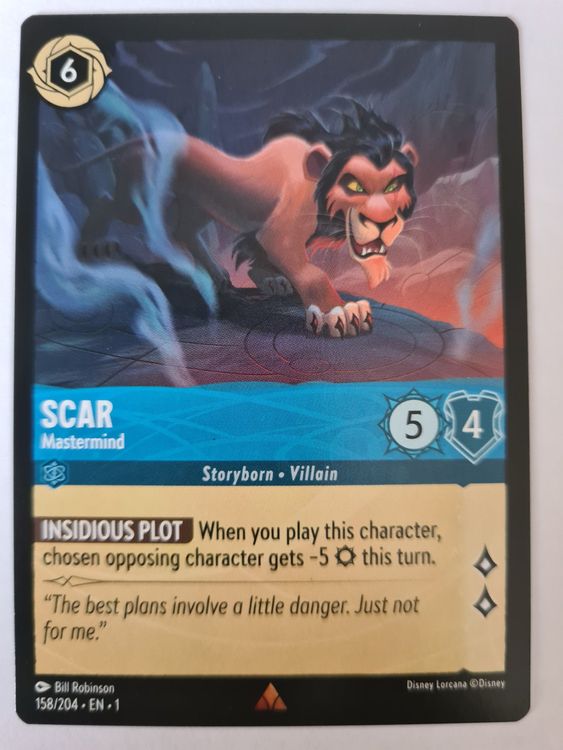 Lorcana, Scar - Mastermind, 158/204-EN-1 (Neu (gemäss Beschreibung)) in ...