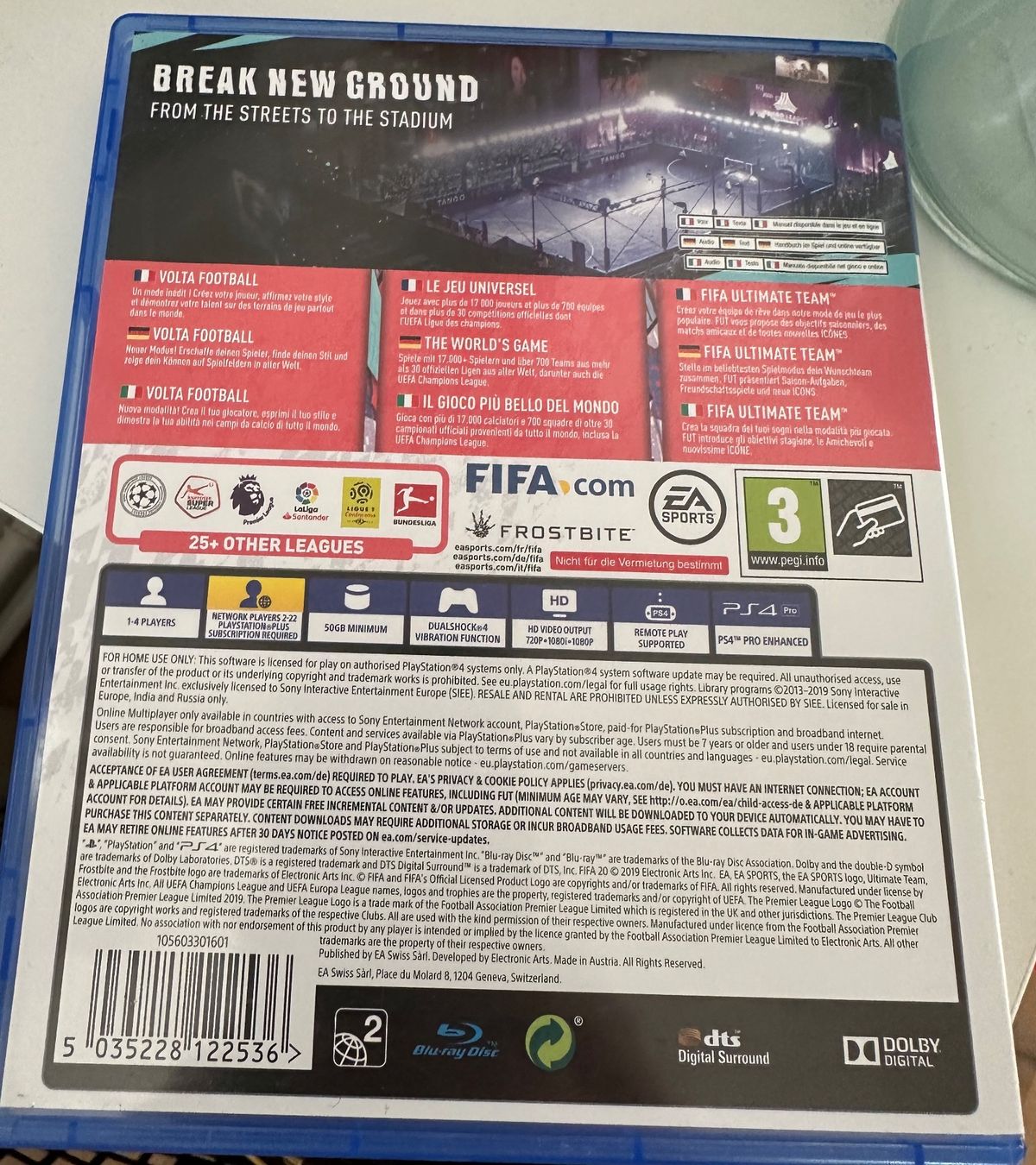 🟢 NEUF FIFA 20 PS4 Emirates NEUF Jeu vidéo VideoSpiel NEU (Neuf avec ...