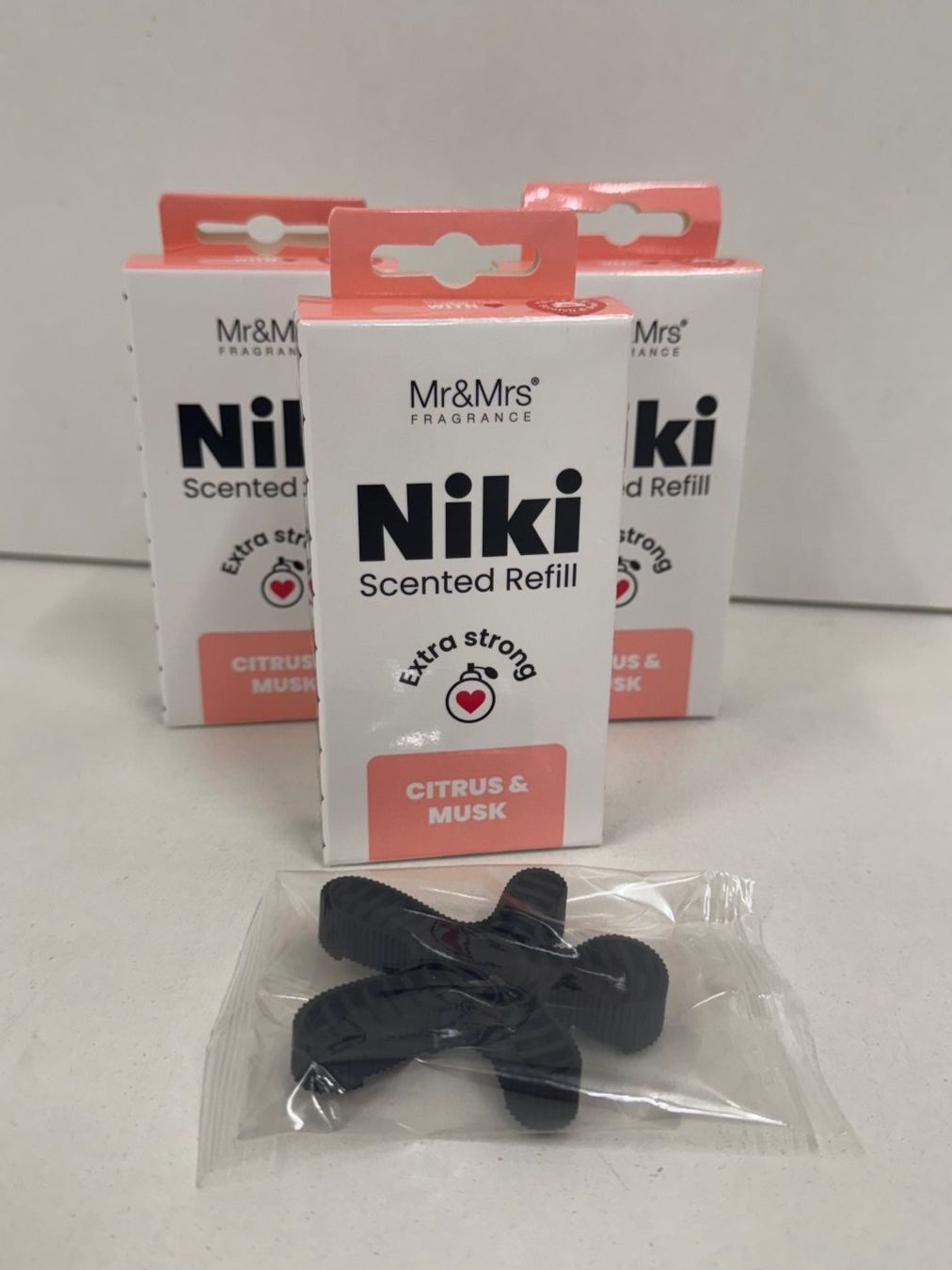 3 X Mr&Mrs Fragrance niki Autoduft Citrus & Musk (Neu und ...