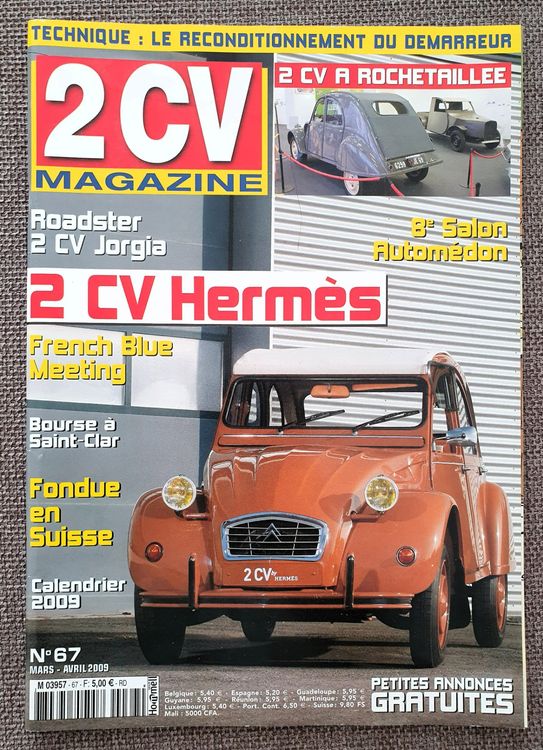 Citroën 2 CV Magazine N° 67, 2 CV Hermès, 2 CV Jorgia (Neuf (Voir ...
