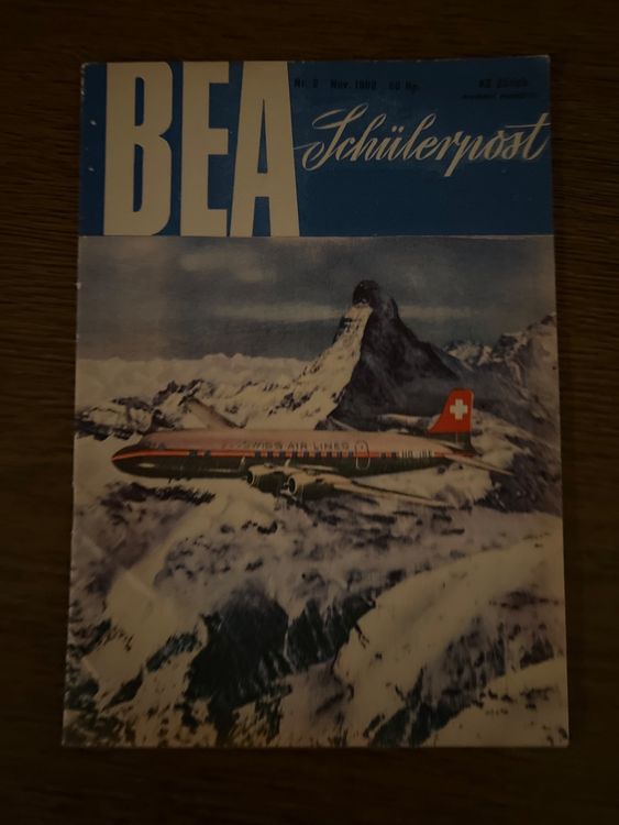 BEA Schülerpost Nr. 2 1952 Swissair Werbeheft Heliomalt (Gebraucht) in ...