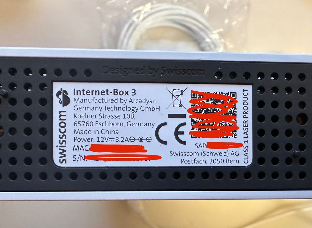 Swisscom Internet-Box 3 inkl. Fibre Adapter | Kaufen auf Ricardo