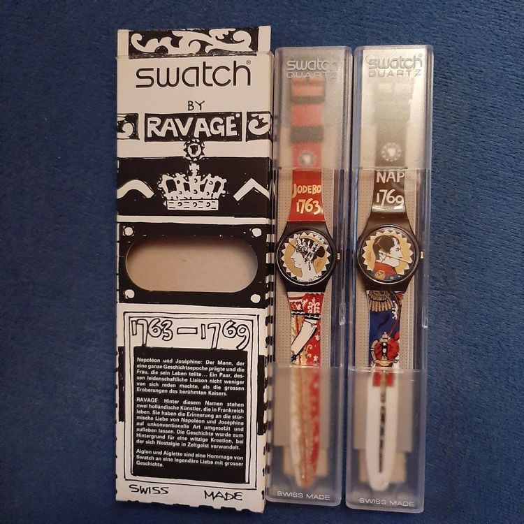 2 SWATCH BY RAVAGE NAPOLEON U. JOSEPHINE (Neu und originalverpackt) in ...