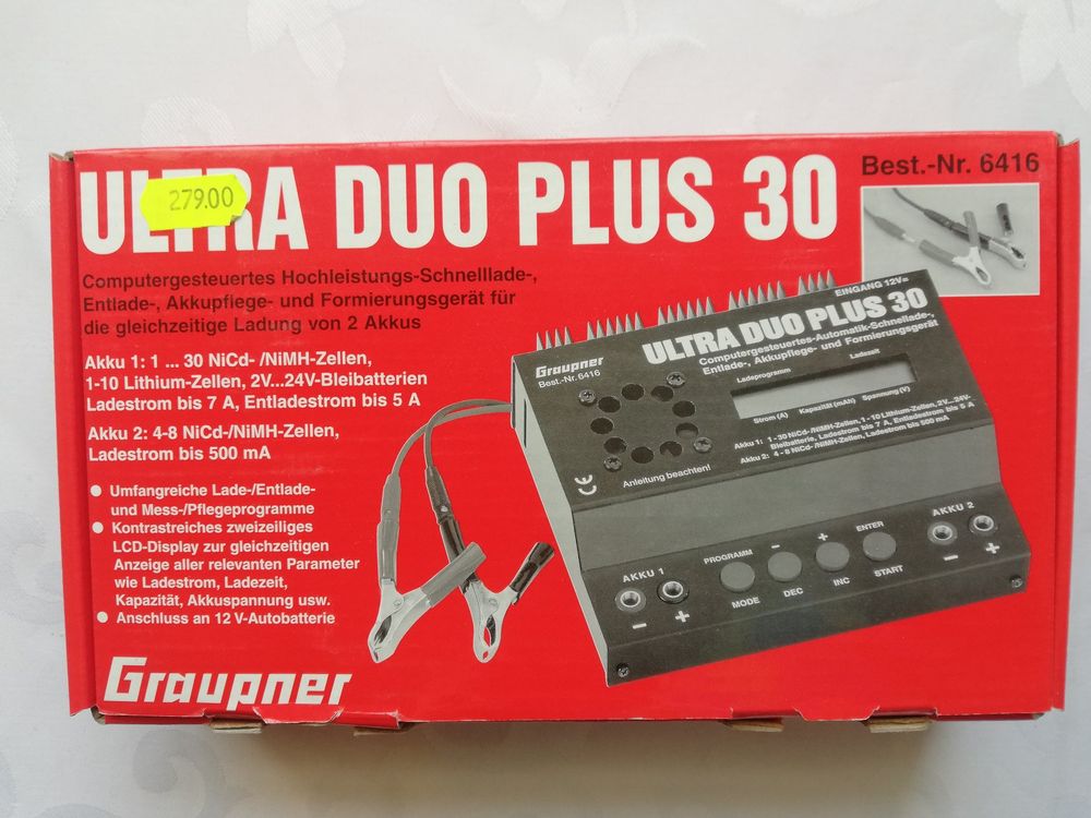 Graupner Ladegerät ULTRA DUO PLUS 30 NEU (Neu und originalverpackt) in ...