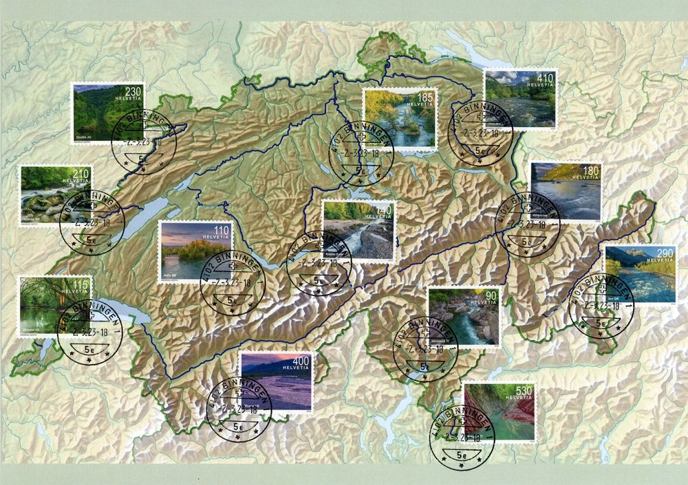 Maximumkarte Dauermarkenserie Flusslandschaften Schweiz | Kaufen auf Ricardo