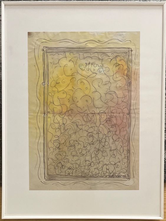 Walter Hediger (1928) “Argens”Mischtechnik, Handsigniert (Gebraucht) in Root für CHF 19 – mit ...