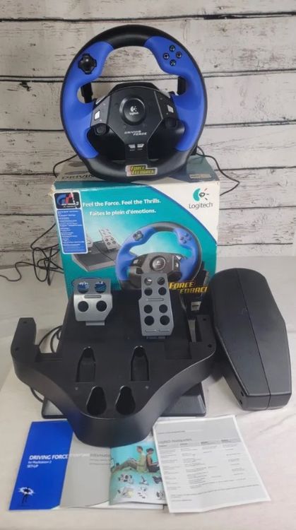 Logitech Driving Force E-UC2 Steering Wheel für PS2 & PS3 (Gebraucht ...
