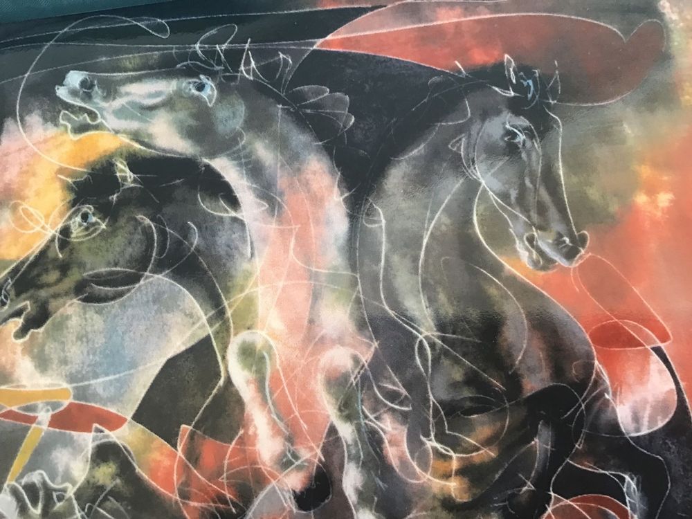 Hans Erni / Keramik- Platte / Sommer / Pferde/ lim. Auflage | Kaufen auf Ricardo