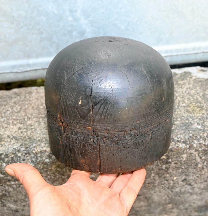 ANTIKE Hutform aus Holz - Höhe ca! 14cm DM 17cm sennenmütze | Kaufen ...