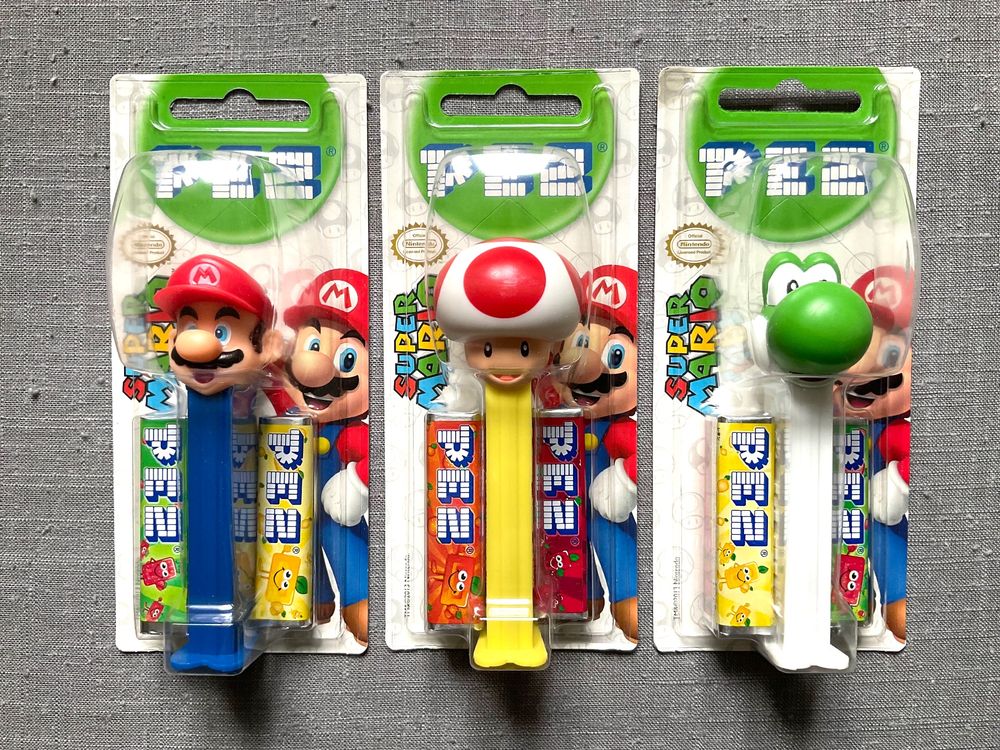 🔴🔵 3x Nintendo Super Mario PEZ Spender – NEU OVP 🔴🔵 (Gebraucht) in ...