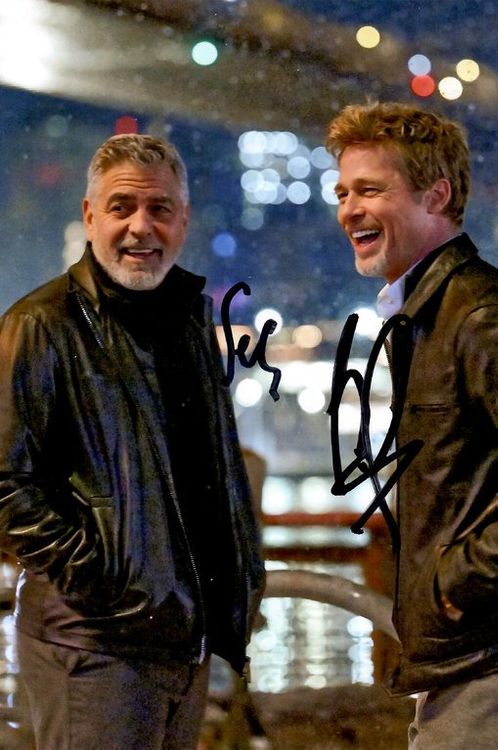 WOLFS George CLOONEY Brad PITT / TOP AUTOGRAMME (Gebraucht) in Egg b ...