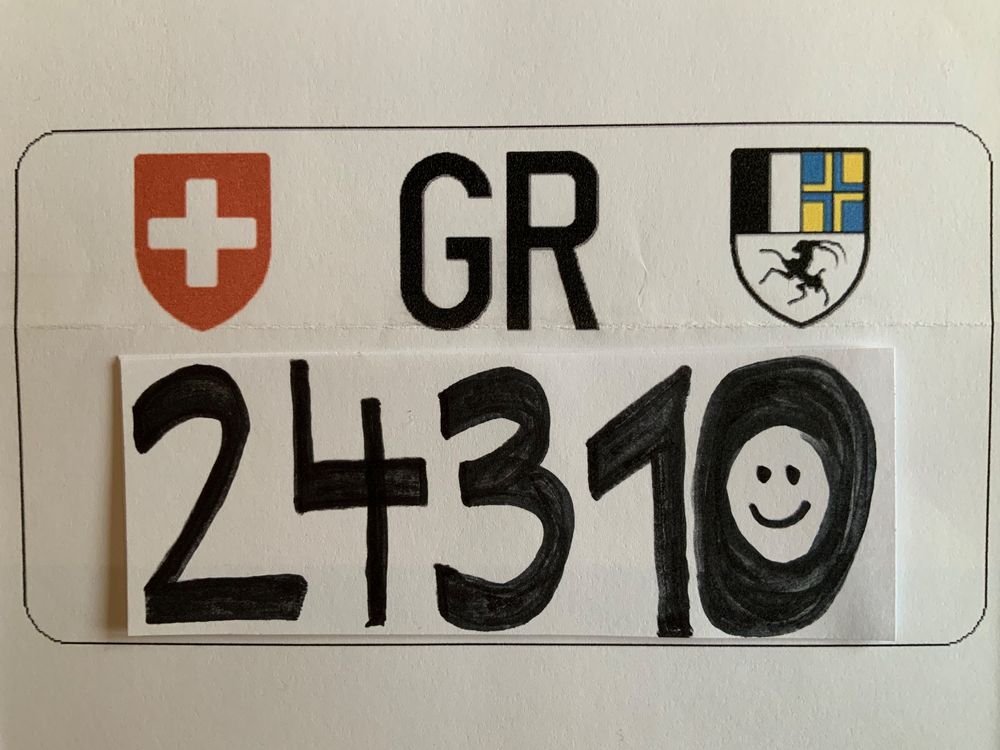 GR 24310 Autonummer Kontrollschild | Kaufen auf Ricardo
